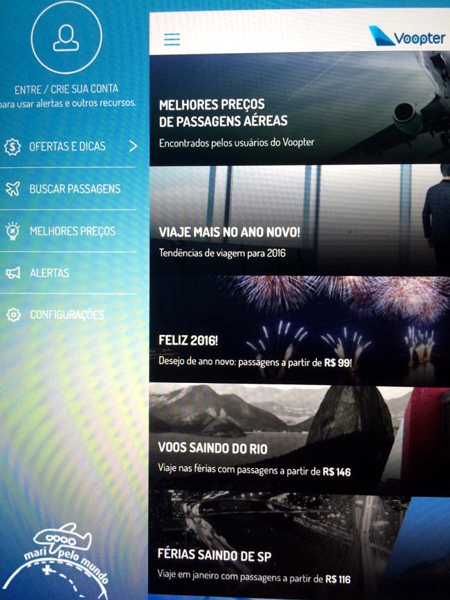 Passagens a preços baixos: Dica de como usar o voopter | Mari Pelo ...