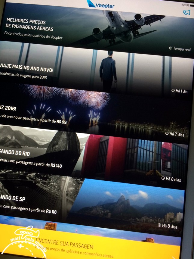 Passagens a preços baixos: Dica de como usar o voopter | Mari Pelo ...